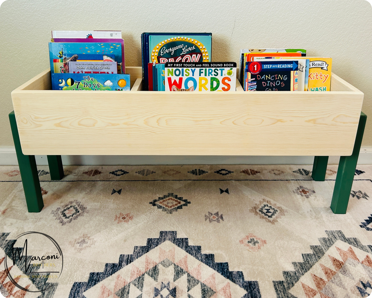 Wooden Book Bin - Large – Marconi Brothers